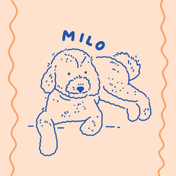 Custom Dog Portrait Custom Badly Drawn Pet Art Personalized Badly Drawn ...