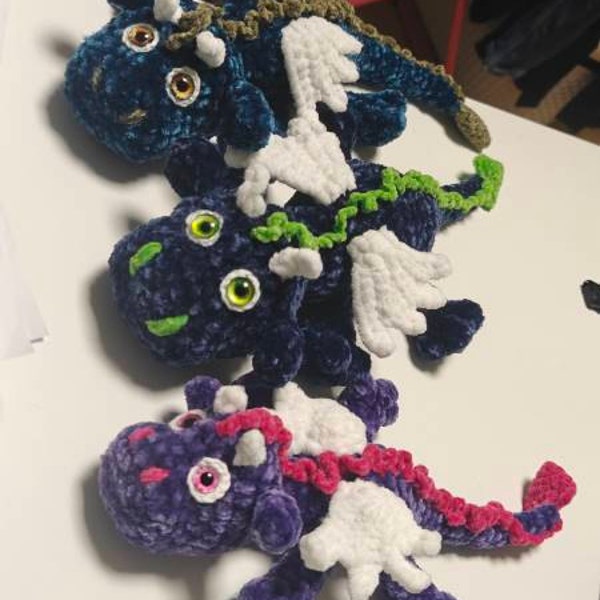 Dragon Crochet Pattern, Pdf Download English and German, Linus the ...