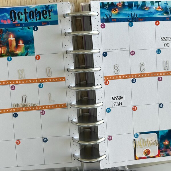 Large Icon Holiday Stickers Planner Calendar (S-115-4) - Etsy