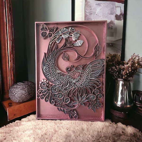 The Phoenix | Laser Cut File for Creating 3D Multilayer Phoenix Laser ...