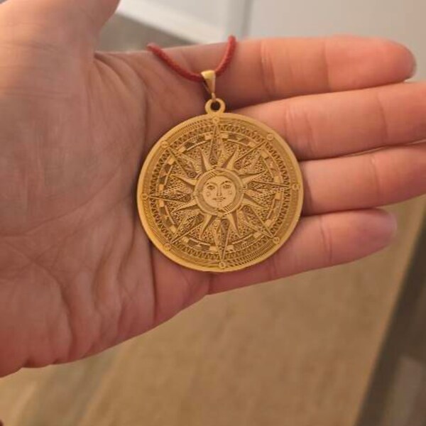 14k Solid Gold Athena Charm Necklace, Athena Silver Pendant, Rose Gold ...