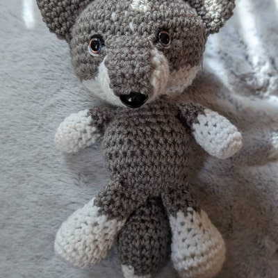 PATTERN: Wilson the Wolf Pup Crochet Wolf Pattern Amigurumi Wolf ...