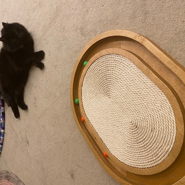 Hexagonal Cat Scratching Post, Design Cat Tree, Sisal Cat Scratcher ...