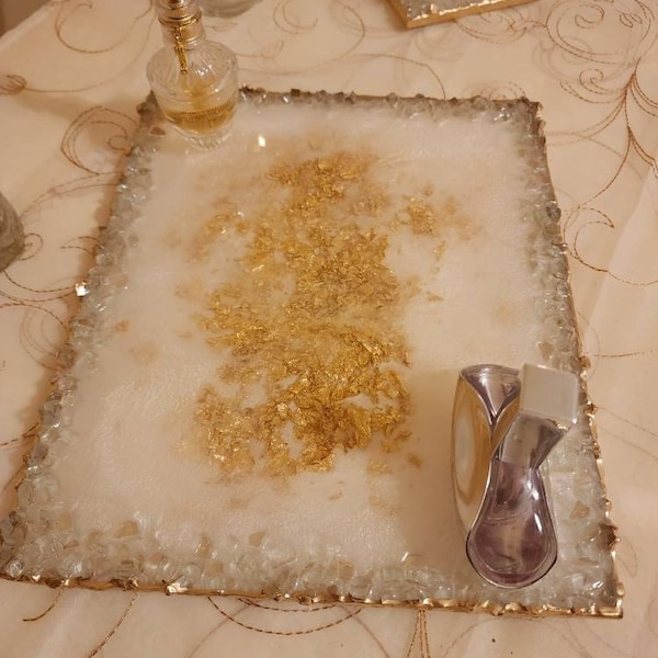 Design Your Own Tray, Custom Tray, Handmade Epoxy Resin Tray With Glass ...