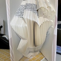Tree Folded Book Art Pattern - Etsy New Zealand