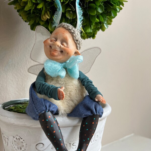Magic Bug With Wings, Forest Creature - Fairy Figurine, Fine Art Doll ...