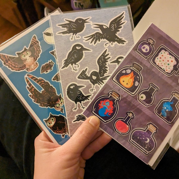 Sassy Crow Sticker Sheet - Etsy