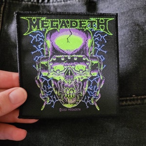 White Skeleton Hand Middle Finger Patches Kreepsville Set of 2 Iron on ...