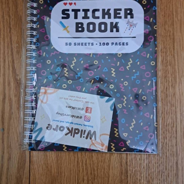 Reusable Sticker Book - 8x6" - 100 Pages - 50 Sheets - Etsy