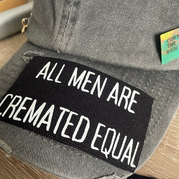 All Men Are Cremated Equal Patch - Equality Feminist Crust Punk Patches ...