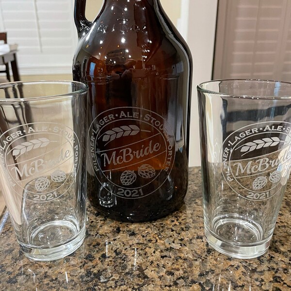 Personalized Beer Growler, Engraved Growler, Custom Beer Gifts, Beer ...