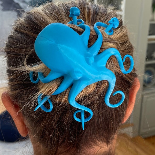 Octopus Hairpin Bun Cover Hair Accessories Cosplay Hair Embellishments ...