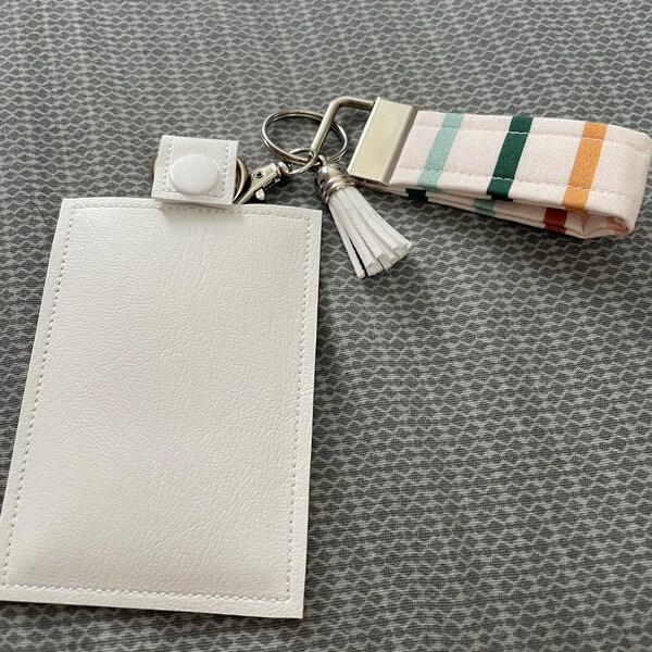 Sunflowers & Cream Key Fob Wristlet / Fabric Key Fob / Gift for Her ...