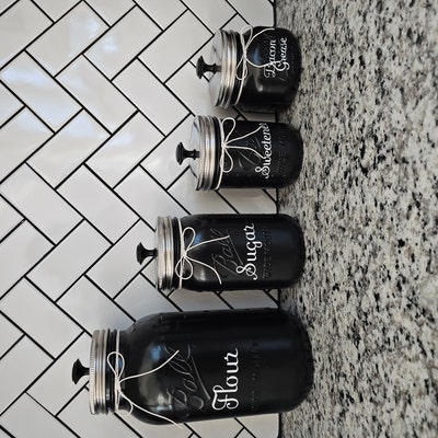 Black and White Kitchen Set, Rustic Farmhouse Kitchen. - Etsy