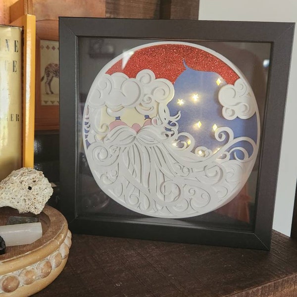 NATIVITY LIGHTED SHADOW Box, Christmas Shadow Box, Manger, Creche With ...