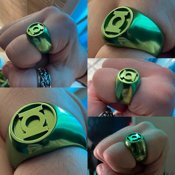 Anodized Yellow Fear Ring - Etsy