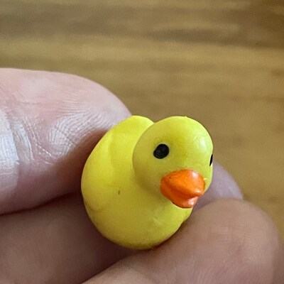 MINIATURE RUBBER DUCK Ducky Duckies Micro Minis Tiny Dollhouse Fairy ...