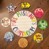 NEW Interchangeable Welcome to Our Classroom 12 Inch Round Sign - Etsy UK