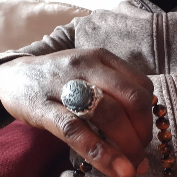 Surah Fatiha Ring, Islamic Ring for Men, Islamic Gift for Men, Handmade ...