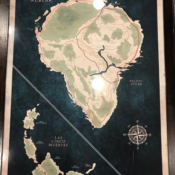 Jurassic Park Map, Poster, Isla Nublar Map, Print, Lost World, Dinosaur, Movie Poster ...