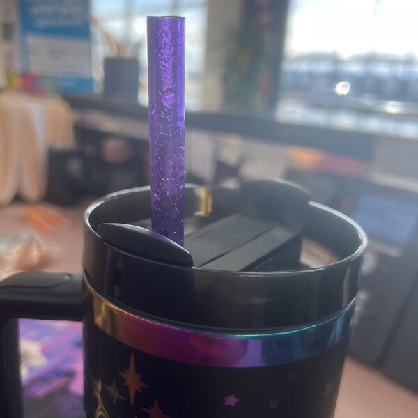Glitter Tumbler Straw Replacement Straw Cup Accessory Glitter Straw for ...