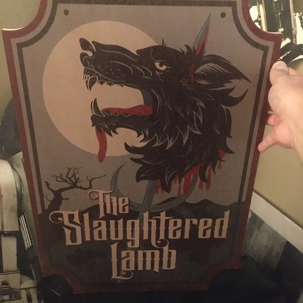 Large Slaughtered Lamb Sign With UV Ink Printed Extra Detail Contour ...