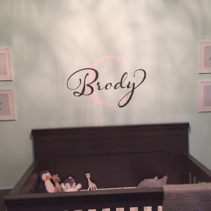 Nursery Wall Decals. Carter With Elegant Swirls Name Wall Decal for ...