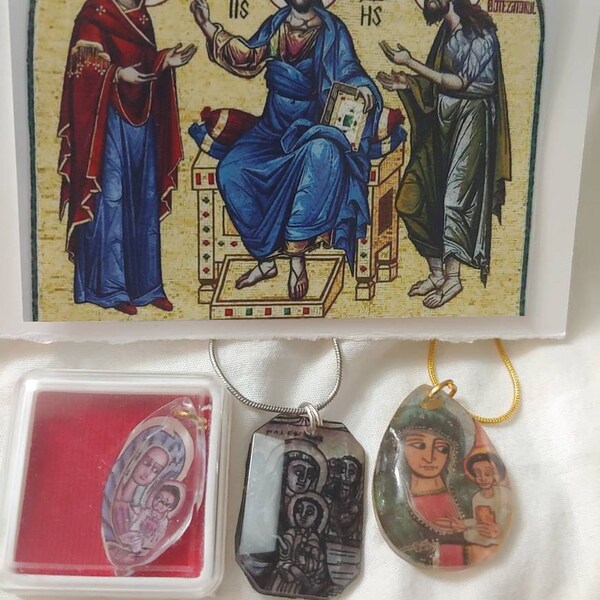 Last Supper Eastern Orthodox Icon Resin Pendant Necklace/orthodox ...