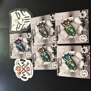 Rorschach/marshall Mashup Enamel Pin - Etsy