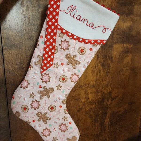 Personalized Santa Stocking, Modern Stocking, Family Stockings, Baby ...