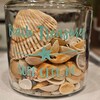 Beach House Treasure Jar, Beach Treasures, Personalized Seashell Holder ...