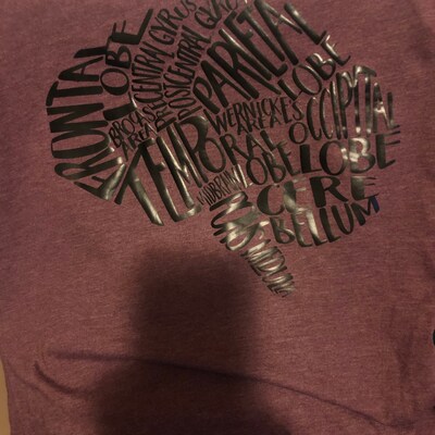 Anatomical Brain Typography Svg Neuro Nurse RN Svg Stroke Nursing Svg ...