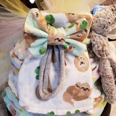 Sloths on White Flannel Cuddly Crew Flannel Collection by Robert ...