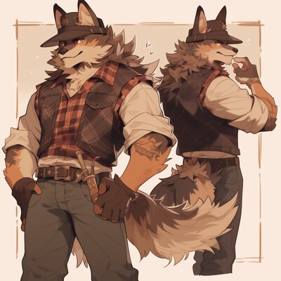 Furry Couple Commission Digital Painting Masterpiece Couple Fursona ...