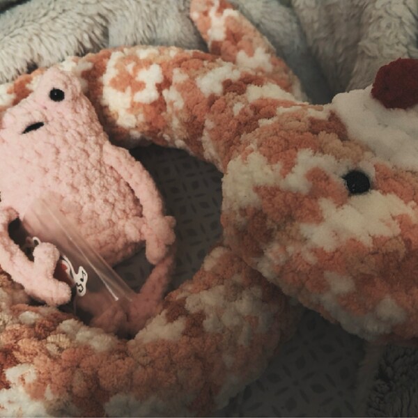 Crocheted Chef Rat Stuffed Rat in a Chef Hat Handmade Animal Amigurumi ...