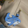 Shark Personalized Name Tag, School Backpack Tag, Blue Shark Snap Tab ...