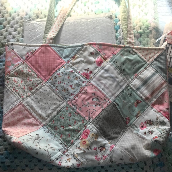 Handmade Tote Bag- Patchwork - Etsy