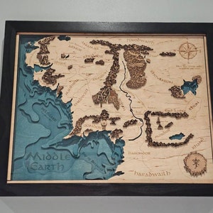 3D Imperial Realm Wood Map Free Express Shipping - Etsy