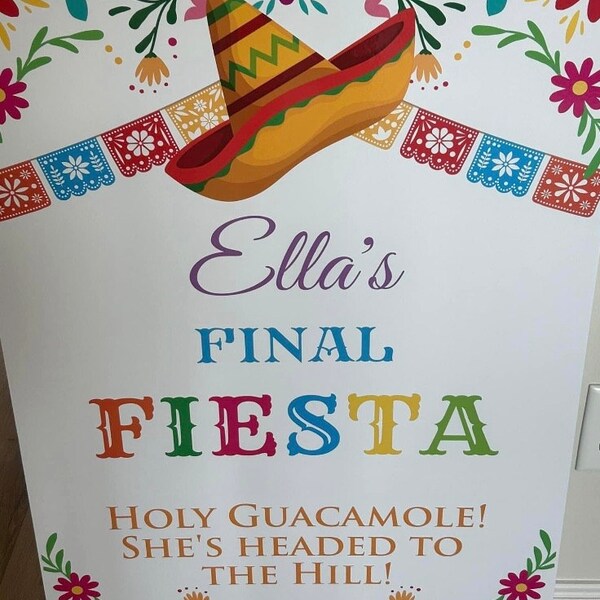 Margarita Bar Party Sign Fiesta Party Sign Fiesta Bar Station Sign ...