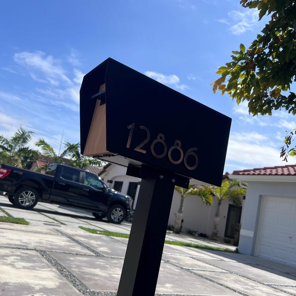 Post-mounted Mailbox - Custom Mailbox - Contemporary - Modern Design ...
