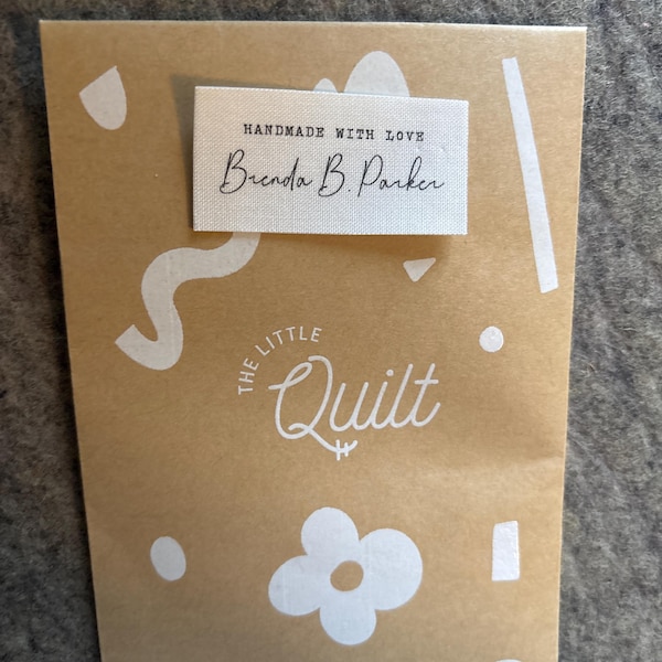 Pre-cut Personalized Cotton Quilt Labels, Quilt Tag, Quilting Label ...