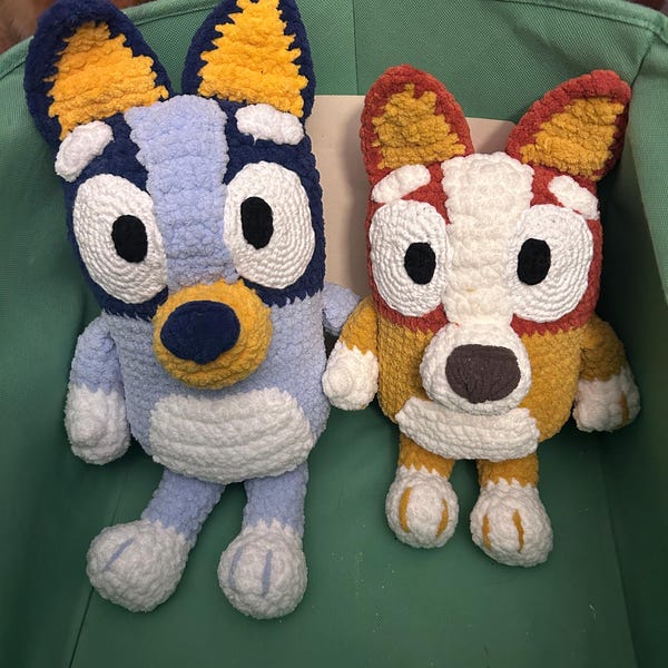 Heeler Plush Toys PDF Crochet Pattern - Etsy