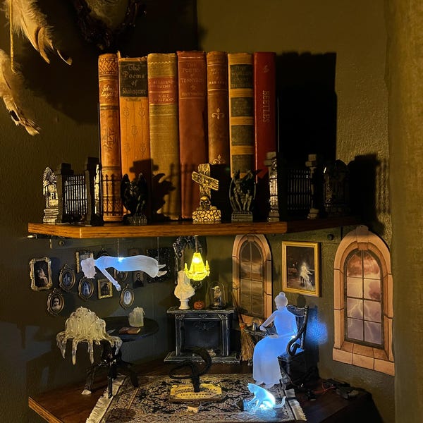 Spectral Hand Wall Plaque, Glow in the Dark Resin | Victorian Gothic ...