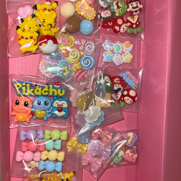 Decoden Cabochon Mystery Box, Cute Kawaii Charms, Cartoon Cabochon ...