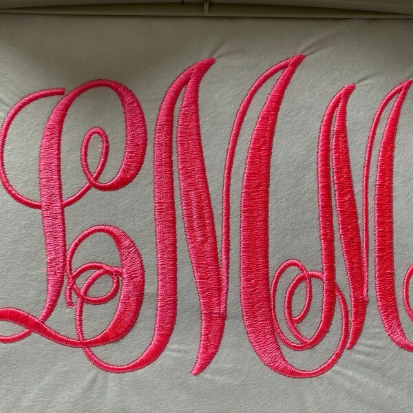 Large Fancy Monogram Machine Embroidery Font Alphabet - 3 Sizes - BX ...