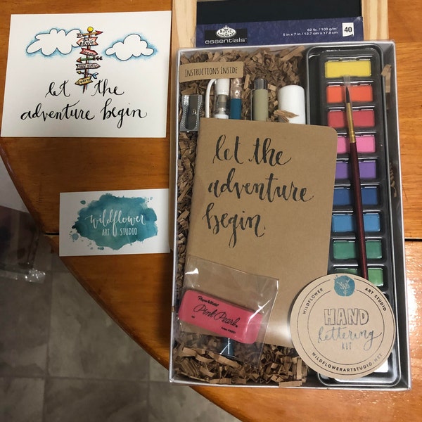 DIY Hand Lettering Kit - Premium Craft Kit for Adults • Art Kit for ...