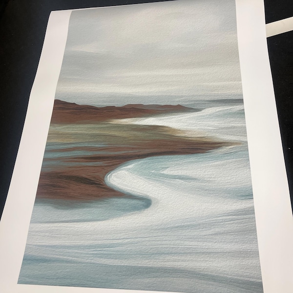 Japandi Wall Art Prints | Set of Two Pieces | Digital Abstract Textured | Neutral Beige Earth ...