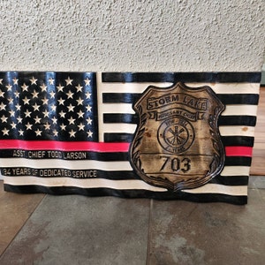 Personalized Firefighter Keepsake Box Firefighter Retirement Gift ...