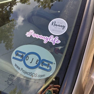 Nanny Sticker Pack / Waterproof Sticker for Car, Tablet Laptop, iPad ...