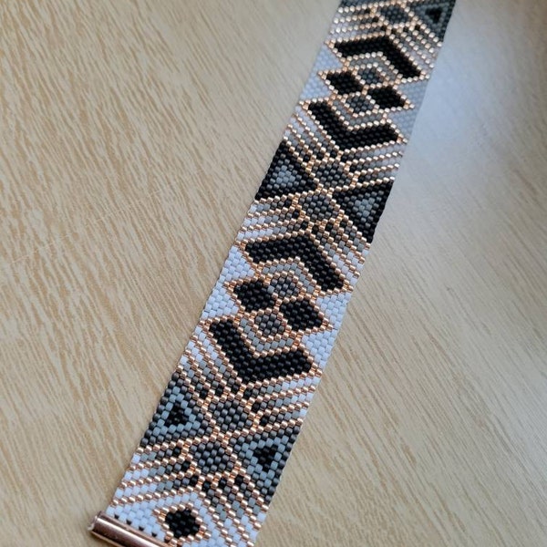 Brick Stitch Earrings PDF Pattern, Winter Christmas Snowflakes Miyuki ...